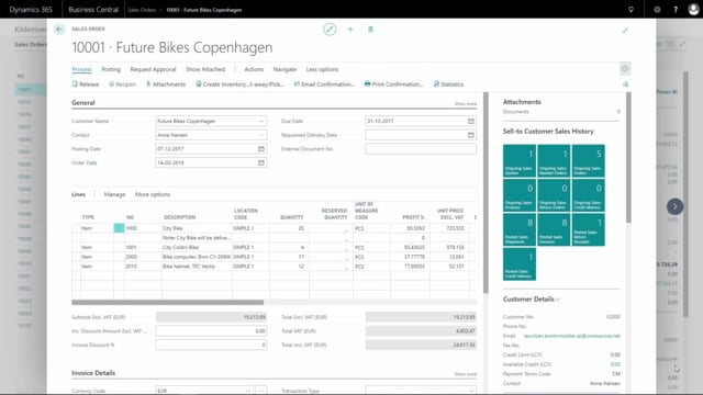 Print A Proforma Invoice From A Sales Order Dynamics 365 Business Central
