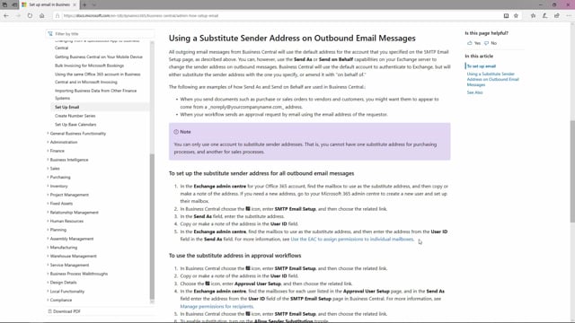 Email Templates - Dynamics 365 Business Central